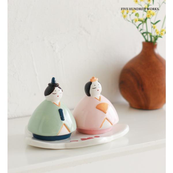 【商品名】Zappy(ザッピー)ひなまつりオブジェ【ブランド】Creer(クレエ)【商品仕様】size：約 w158×d110×h15mm（台座）約 w65×d55×h80mm（お内裏様）約 w65×d55×h75mm（お雛様）重量：約 3...