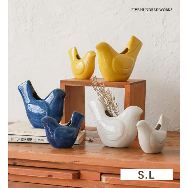 【商品名】Sceneryvase(シナリーベース)シナリー バードフラワーベース【ブランド】Creer(クレエ)【商品仕様】・Sサイズsize：約 w120×d50×h90mm重量：約 155g素材：磁器原産国：中国・Lサイズsize：約 ...