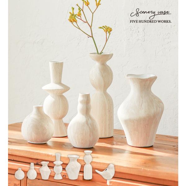 【商品名】Sceneryvase(シナリーベース)シナリー ストーンベース【ブランド】Creer(クレエ)【商品仕様】・テディsize：約 φ90×h100mm重量：約 460g素材：陶器(ドロマイト)原産国：中国・ノアsize：約 φ93...