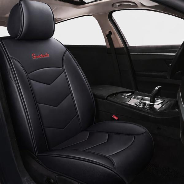 【商品内容】　シートカバー(汎用タイプ) 1席【特徴】　シートに被せるタイプ(側面、裏面もカバーします)　材質：ポリウレタンレザー(表面)/ポリエステル(裏面)　ヘッドレストカバー一体型　内容品：シートカバー1個　※肘掛けカバーは付属してお...