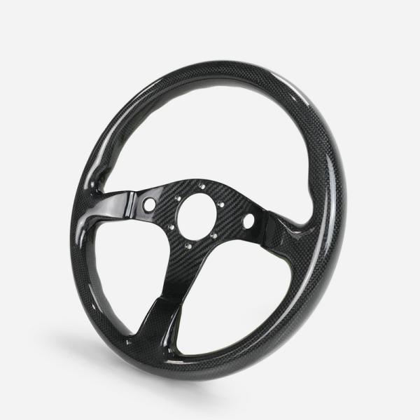 商品内容           　EPR製           　ドライカーボンステアリング 　フラットOAタイプ特徴                    　材質：CFRP(ドライカーボン) 　径：340mm 　重量：450g(個体差により...