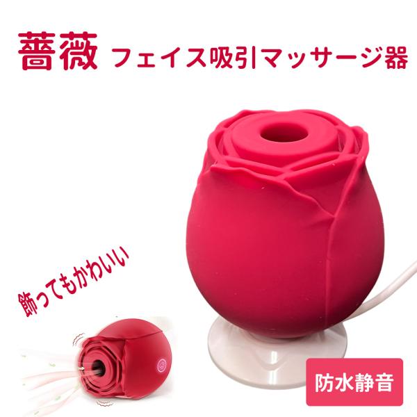 飾ってもかわいいバラの形見た目のかわいさとは違い、しっかりと吸引バイブとしても使えます。USB充電　静音 防水 吸引　フェイシャルマッサージに小型なのに強力振動（３段階）振動モード（10種類）簡易防水で風呂場でも使え、いろいろな場所に使えリ...