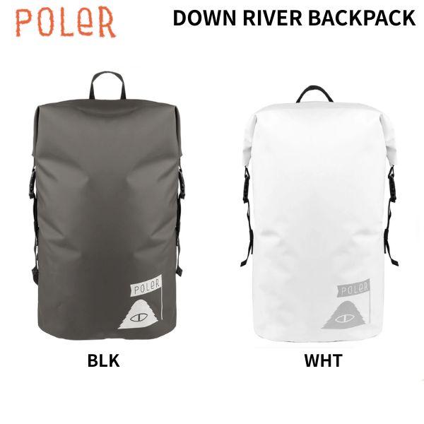 サイズ容量32L   素材100% POLYESTERカラーBLKWHT商品詳細ターポリンを使用した防水性の高いバックパックが登場。上部はロールトップとなっており背の高いものを収納することも可能。シンプルで飽きの来ないデザインです。配送料は...