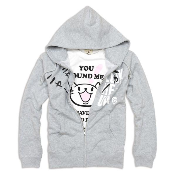 Tシャツ パーカー セット 猫 FOUND ME ＋ LOOK ME UP ネコ ねこ 猫柄 雑貨 SCOPY スコーピーTシャツ「FOUND ME」とパーカー「LOOK ME UP」のちょっとお得なセットです。このセットで、ニャーニャー鳴...