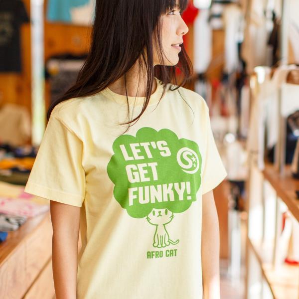 Tシャツ メンズ レディース 半袖 猫 AFRO CAT - クリーム ネコ ねこ 猫柄 雑貨 SCOPY スコーピーファンキーで行こう！ファンキーでグルービーなアフロ猫が登場。80年代レトロ調のディスコチックなTシャツです。「Let's ...