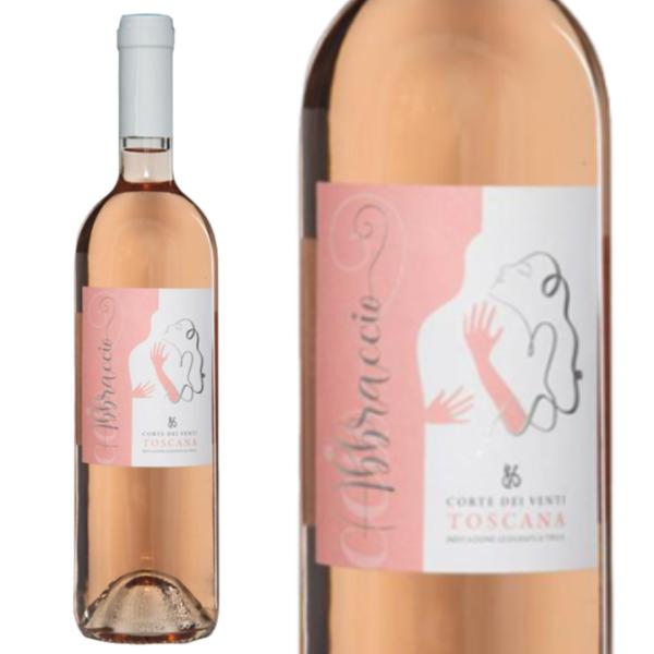 大粒のサンジョヴェーゼを使って造られています。このワインは、サンジョヴェーゼの皮をむいて仕込むことで、美しいピンク色が特徴です。Abbraccioはイタリア語で「ハグ」や「抱き包みこむ」という意味があり、この名前が示す通り、飲む人を優しく包...