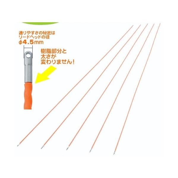 ■長さ (1本):　1.5m■線径:　φ4.5mm■組数:　5本■ネジ径:　φ4.5mm