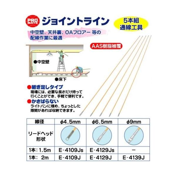 ■長さ (1本):　1.5m■組数:　5本