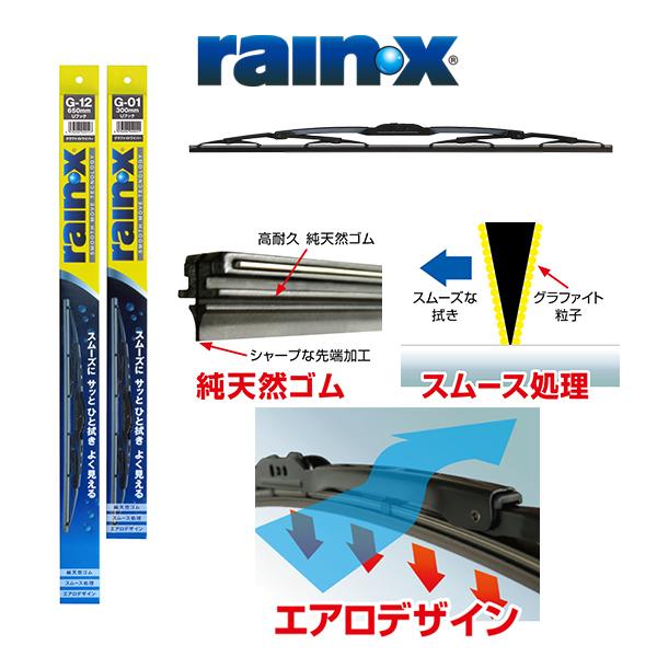 レインX ワイパー グラファイトのアメ車用 フロントセット！！！