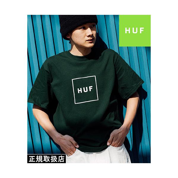 HUF ハフ 正規取扱店HUFのオリジナルロゴをスクエアボックスで囲んだシンプルグラフィックをフロントセンターに配置し、極力無駄を排除したミニマルデザイン。様々なコーディネートに取り入れることができるメガプッシュアイテム。Keeping t...