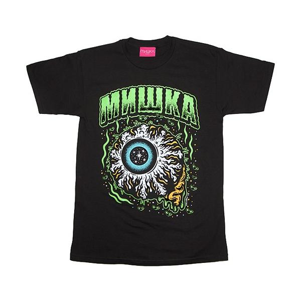 MISHKA ミシカ 正規取扱店フィラデルフィアのアーティスト「Tallboy」がデザインを手がけた新しいKEEP WATCHのTシャツです。暗闇で光る蓄光プリントが施されています。■　サイズ　■S　（ 着丈：64cm　身幅：45cm　袖丈...