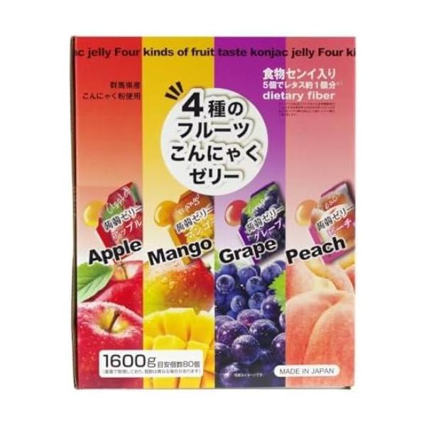 【商品名】<br/>フルーツ こんにゃくゼリー 雪国アグリ 4種類 選べる40袋〜80袋（1箱）<br/><br/>【商品内容】<br/>1.約40袋（メール便）<br/><...