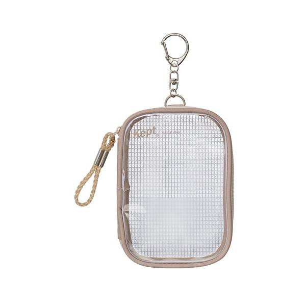 kept　ケプトアクスタ―ケース小物入れ幅80mm×高さ125mm1点●アクスタケース推しのアクスタやグッズを入れて持ち歩けるミニポーチです。アクスタの本体と台座を入れることができる2段の透明ポケット付です。キーホルダーがついているので、リ...