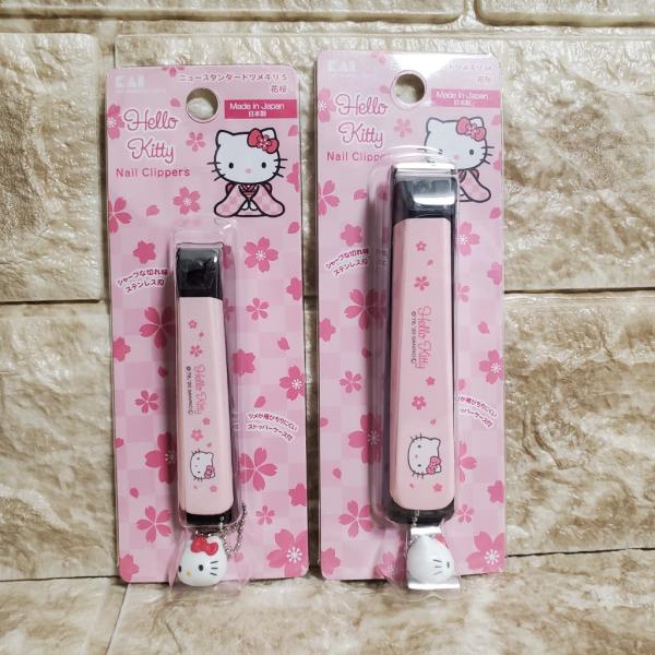 貝印サンリオハローキティつめきり日本製 花桜Mサイズ花桜Sサイズ各1点のセットです。花桜 M本体サイズ:約92×20×21mm重量:約45g花桜 S本体サイズ:約73×16×18mm重量:約25gステンレス製でさびにくく、切れ味も優れた日本...