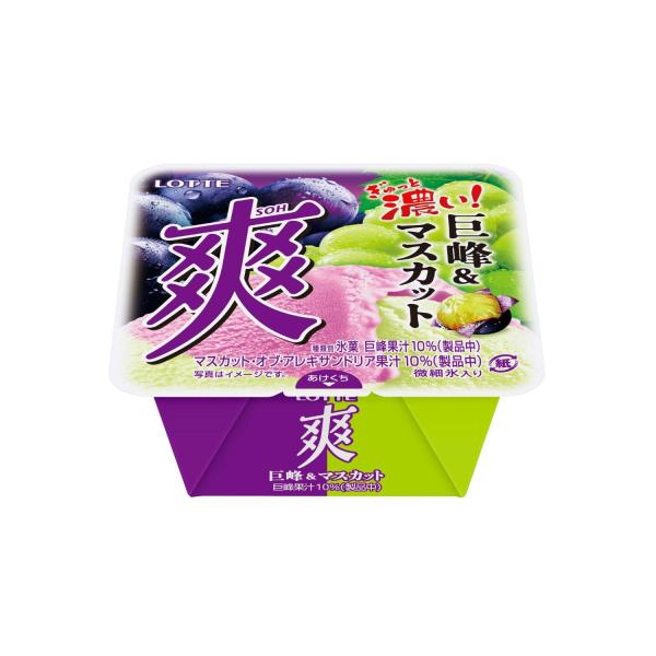 巨峰果汁を10％（製品中）、マスカット・オブ・アレキサンドリア果汁を10％（製品中）使用。まるでリアルな巨峰を食べているかのような濃くて甘い巨峰の味わいと、まるでリアルなマスカットを食べているかのような濃くて芳醇なマスカットの味わいです。ア...