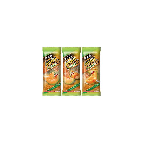 食欲の秋に、甘〜い完熟メロンをガリガリ君がお届けします。完熟メロン果汁33%使用の本格的な美味しさ！新商品 差し入れ　贈答品 プレゼント 誕生日 冬休み お祝い 年末年始 御年賀 パーティー　おうち時間 在宅勤務 熱中症対策　おやつ 夏祭り...