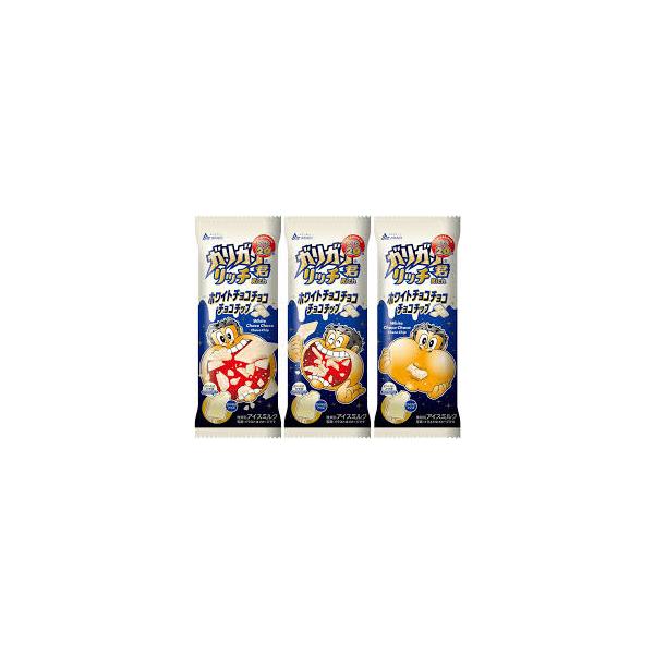 ホワイトチョコアイスの中に、ホワイトチョコチップ入りのホワイトチョコかき氷を入れたアイスキャンディー。ガリガリ君リッチシリーズ20年目第1弾商品として、シリーズ初フレーバーのホワイトチョコが誕生です。爆買 新商品 差し入れ　贈答品 プレゼン...