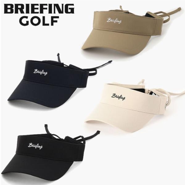BRIEFING GOLF（ブリーフィング ゴルフ）WOMEN’S SMALL LOGO RIBBON VISOR(ウィメンズ スモールロゴ リボン バイザー）IVORY/BLACK/BEIGE/NAVY（アイボリー/ブラック/ベージュ/ネ...
