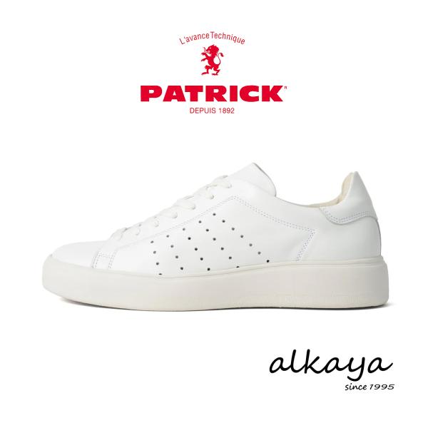 PATRICK (パトリック)ROBION (ロビオン)WHT (ホワイト) 素材 ・アッパー：ステアレザー・アウトソール：ゴム靴・シューズ・スニーカー・shoes・sneaker・国産・日本製・メイドインジャパン・メンズ・レディース