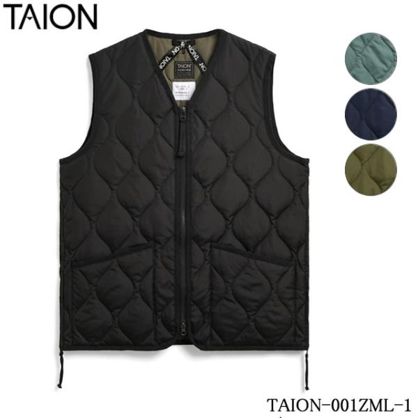 【UNISEX】ミリタリー Vネックジップ ダウンベスト(TAION-001ZML-1)大変好評をいただいている、ミリタリーVネックWジップダウンべストです。前たては、Vネックを活かしシャツ・カットソーなどとの重ね着がしやすく、Wジップはス...