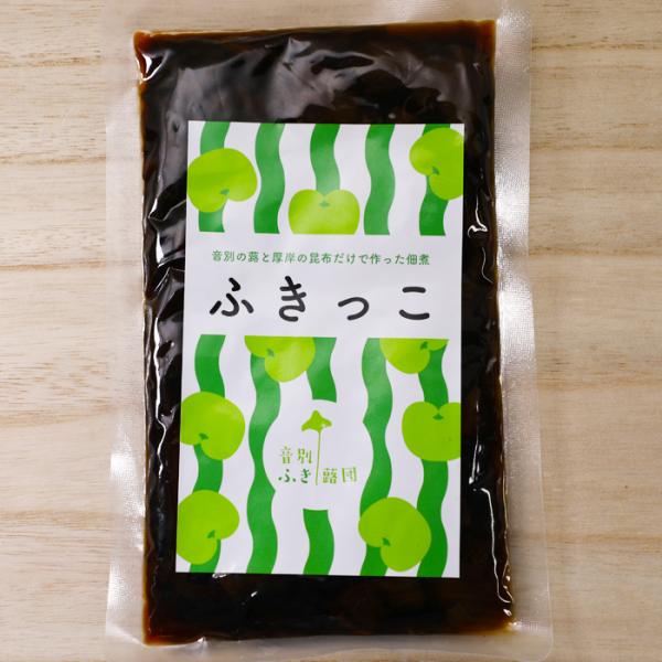 音別の蕗と厚岸の昆布だけで作った佃煮<br>【商品名】ふきっこ 音別ふき蕗団<br>【内容量】150g<br>【原材料】ふき（音別産）、昆布（厚岸沖）、醤油、砂糖、水あめ、風味調味料、醸造調味料、醸造酢、...
