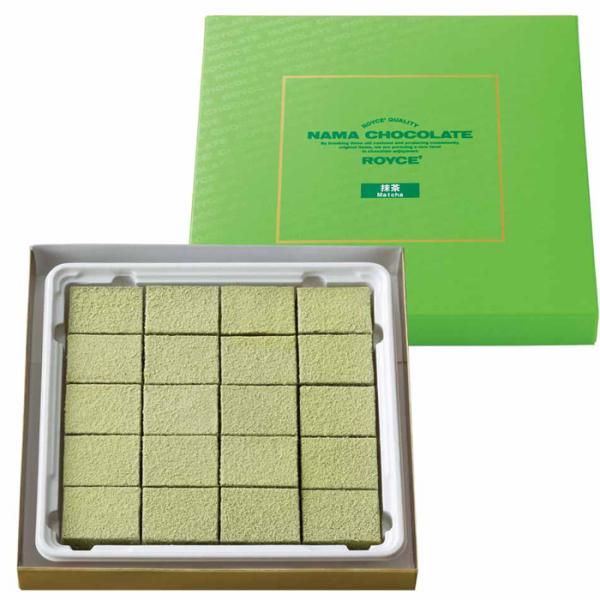 ホワイトチョコレートに、香り高い抹茶と生クリームを練り込んでつくった生チョコレート。すがすがしく香る抹茶の風味は、ホワイトチョコレートと生クリームのまろやかな味わいとぴったり。後味はすっきりと仕上げました。【商品名】生チョコレート　抹茶【内...