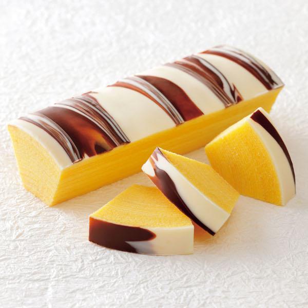 内容量　１本<br>原材料　液卵(鶏卵(国産))、砂糖(てん菜(北海道産))、小麦粉(小麦(北海道十勝産))、バター、準チョコレート(植物油脂、砂糖、全粉乳、ココアバター、その他)、植物油脂、水あめ、小麦でん粉、洋酒、オレンジペ...