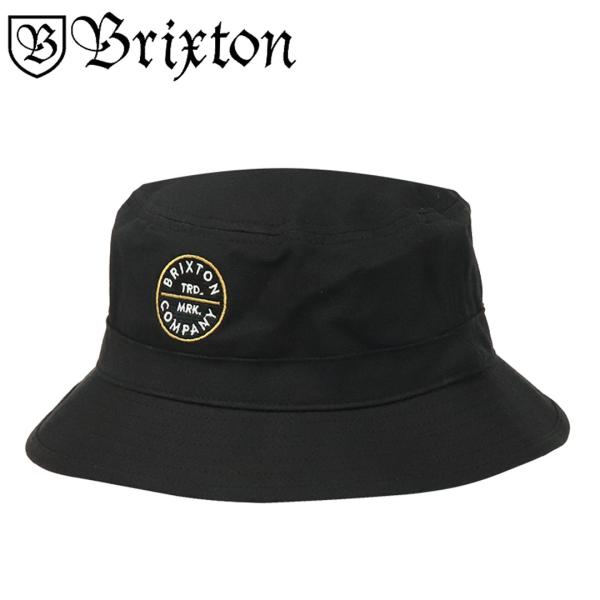 ブランド：BRIXTON(ブリクストン)商品名：PLEDGE BUCKET HAT (#11379)アイテム：ハット素材：コットン100％カラー：Black(ブラック/黒)サイズ：S/M(頭囲 約56cm)、L/XL(頭囲 約60cm) ツ...