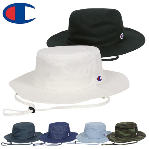 ブランド：Champion(チャンピオン)商品名：アドベンチャー (#187-006A)アイテム：ハット素材：コットン100%カラー：1.OffWhite(オフホワイト/白)、2.Black(ブラック/黒)、3.Navy(ネイビー/紺)、4...