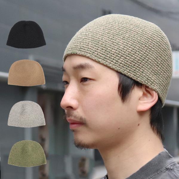 商品名：イスラムワッチ (#CNT-70051)アイテム：ニットキャップ(ニット帽)素材：コットン100％カラー：1.Black(ブラック/黒)2.Camel(キャメル/タン)3.Olive(オリーブ×ベージュ)4.LightGray×Iv...