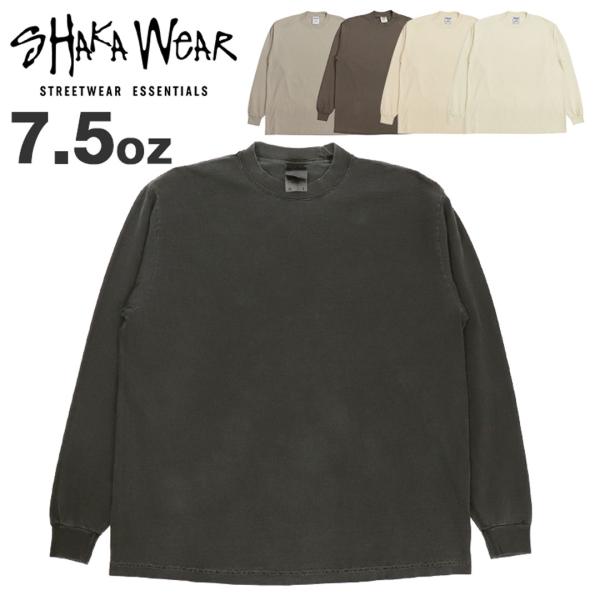 ブランド：Shaka Wear(シャカウェア)商品名：MAX HEAVY WEIGHT GARMENT DYE LONG SLEEVE TEEアイテム：Tシャツ・ロンT素材：コットン100％サイズ：平置き実寸(cm)[身幅/肩幅/袖丈/着丈...
