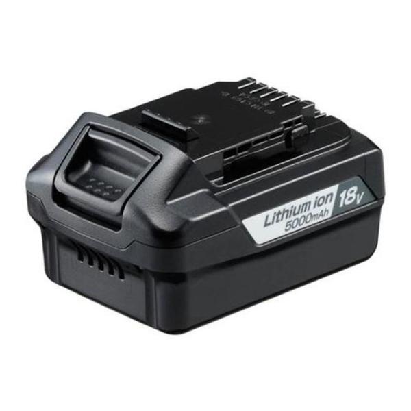 【特長】 ●リチウムイオン電池パックです。 ●18V充電工具用の電池パックです 【用途】 ●18V充電工具への電源供給に。 【仕様】 ●種類：電池パック ●電圧(V)：18 ●容量(Ah)：5.0 ●製造国：中国 【仕様２】 ●電圧：18V...