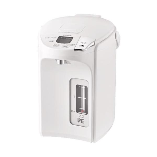 基本仕様タイプ　電気ポット容量　2.2 L材質　-出湯方式　電動式温度設定　5段階(98℃/90℃/80℃/70℃/まほうびん)沸騰時間　-保温機能　5段階(98℃/90℃/80℃/70℃/まほうびん)保温時間　-注ぎ口形状　-電源コード　...