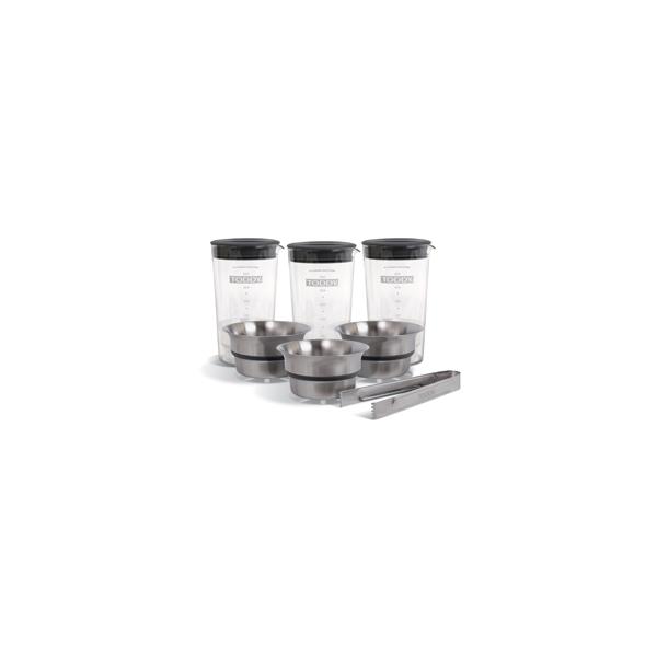 キット内容◇ ガラス容器 3個◇ フタ 3個◇ フィルターバスケット 3個◇ トング 1本◇ ペーパーフィルター 24枚(12枚は スタンダード/ 12枚はツリーフリー)材質：ガラス・ステンレス・シリコン・紙※写真の商品はサンプルの為、実際...