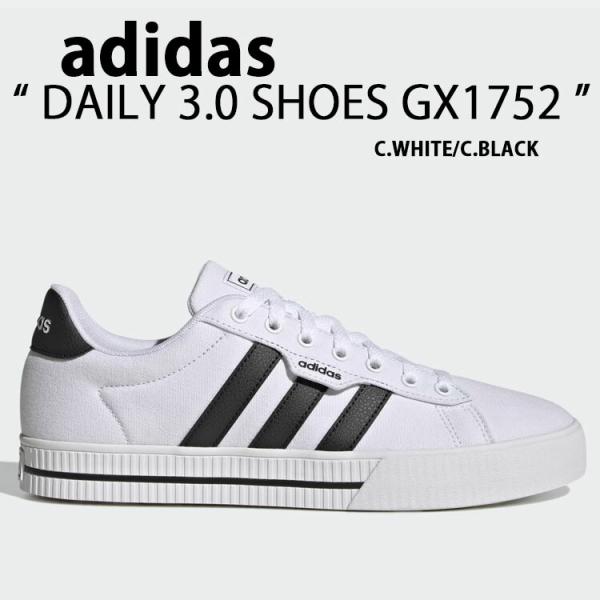アディダス スポーツウェア デイリー 3.0 シューズ クラウドホワイト コアブラック商品名 :adidas DAILY 3.0 SHOES WHITE BLACK GX1752アディダススニーカー アディダスシューズ レトロデザイン クラ...