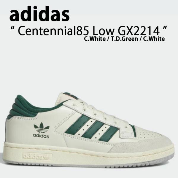 商品名 :adidas Originals CENTENNIAL 85 LOW Cloud White / Team Dark Green / Cream White GX2214アディダス オリジナルス センテニアル 85 ロー クラウド...