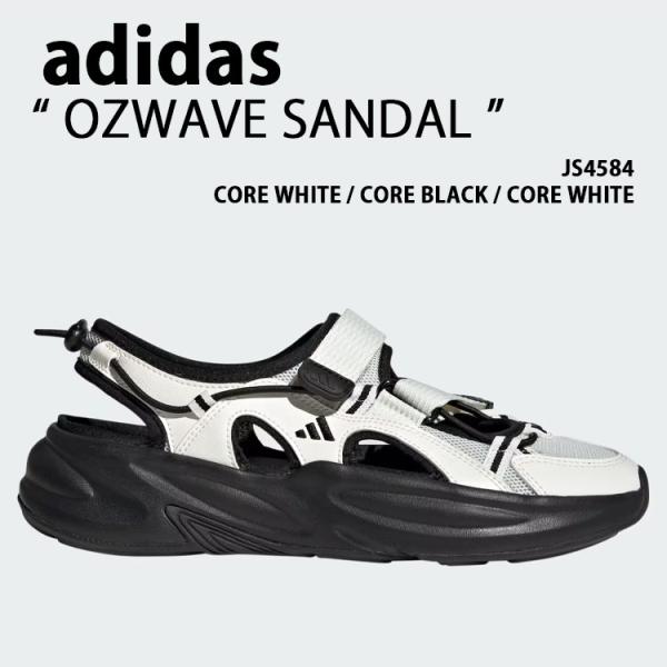 アディダス オズウェーブ サンダル コアホワイト コアブラック商品名：ADIDAS ORIGINALS OZWAVE SANDAL CORE WHITE CORE BLACK JS4584アディダスサンダル スポーツサンダル スポサン アウ...