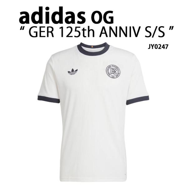 アディダス サッカージャージ Tシャツ ドイツ代表 125周年モデル 半袖ジャージ ホワイト ブラック商品名 :adidas originals GERMANY 125th ANNIVERSARY S/SR JERJEY JY0247 WH...