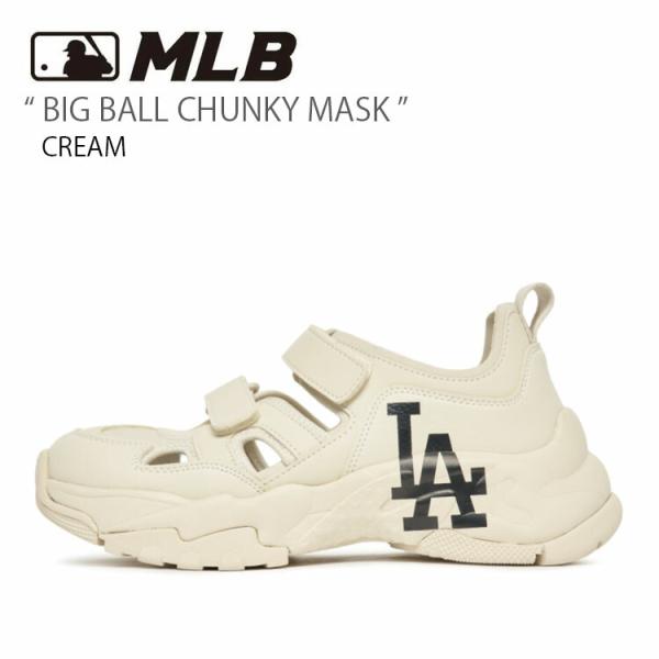 エムエルビー ビッグ チャンキー マスク クリーム 3ASDCH133-07CRS商品名 : MLB BIG BALL CHUNKY MASK CREAM 3ASDCH133-07CRSスニーカーサンダル ごつめ サンダル 厚底 シューズ ...