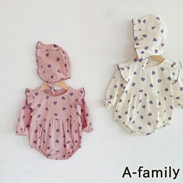 柔らかなコットン生地のチェリー柄ロンパースです。爽やかな素材で伸縮性が有り、優しい肌触りです。暑い季節も快適に着て頂けてママも赤ちゃんも嬉しい1枚。活発に動き回っても着崩れないロンパース仕様でお出かけはもちろん、お家で過ごす時にも活躍するこ...