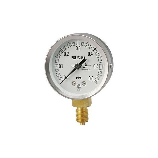 汎用型圧力計（A枠/立形）60Φ GS50 長野計器 GS50-121 0.6MPa ストレート■特徴■ブルドン管の弾性変形（動き）を指針に伝える構造の圧力計で、構造が簡単なため、取り扱いが容易です。JIS B 7505-1規格品です。■詳...