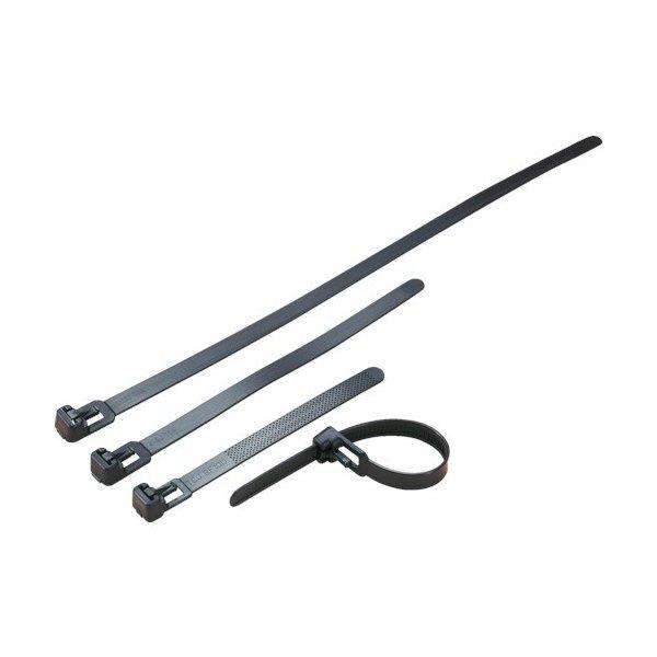 耐候仕様 リピートタイ RF-250W ＲＦ−２５０Ｗ ２５ｃｍ １００本入 繰り返し使用可能■特長■・カムを押せばロックが外れ、取り外しが自由にできる再使用可能なタイプです。　用途：電線の結束や農業、園芸、包装などに。■製品仕様■・色：黒...