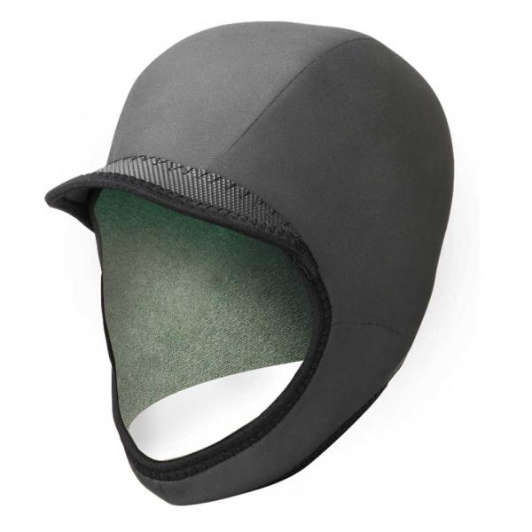 メッシュスキン/ファイアーウォール10を広く配し温かい。ヴァイザーが流れる水や太陽から目を保護し、耳を覆うことによりサーファーズイヤー防止にも最適。【仕様】素材：2mmメッシュスキン/ファイアーウォール10サイズ、頭囲：S（52cm）、M（...