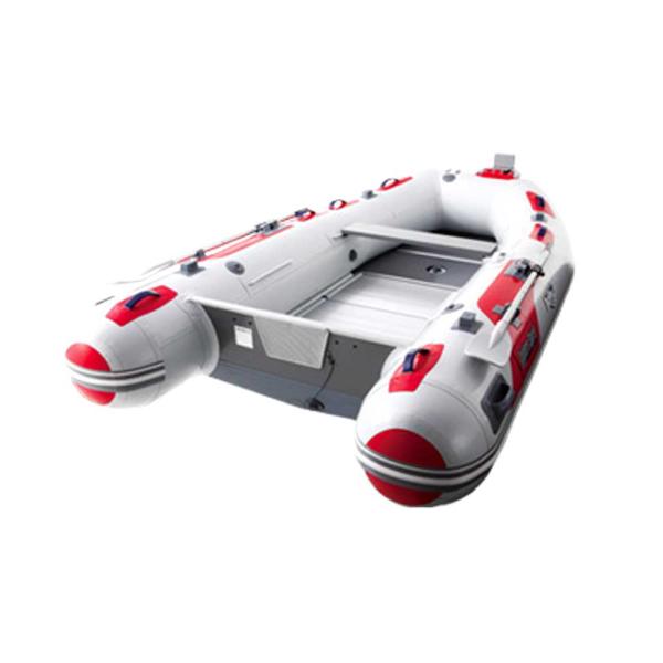 【仕様】全長 ： 332cm全幅 ： 169cm総重量 ： 70.5kg（本体：38.5kg／底板：23kg／付属品：9kg）最大搭載人数 ： 5名最大搭載馬力 ： 15PS（11.0kW）写真以外の主な付属品 ： フットポンプ・本体キャリ...