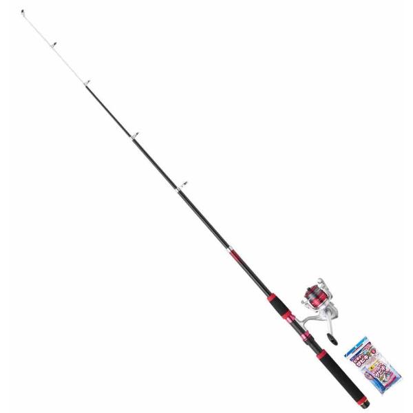 初めての釣りにオススメ！わくわくセットシリーズ振出・どこでも手軽に釣りを楽しめる！ロッド＋リール＋仕掛セットのサビキ釣り入門セット全長（m）:2.70継数:6仕舞（cm）:69自重（ｇ）:217先径/元径（mm）:1.8/20.2適合錘：8...