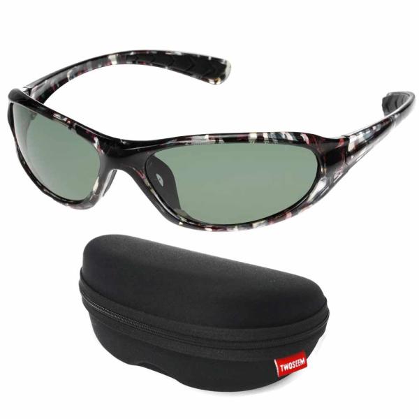 【仕様】レンズの素材：プラスチック（偏光）レンズの枠：プラスチックテンプル：プラスチック可視光線透過率：20％紫外線透過率：1.0％以下セミハードケース付