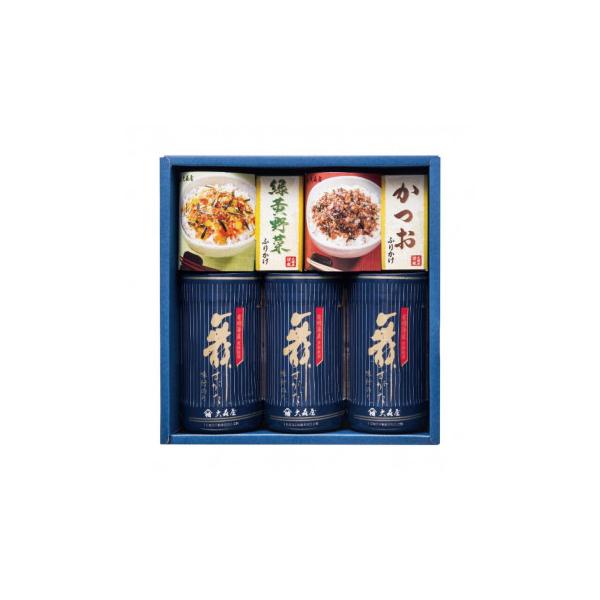 風味と口溶けの良い味付のりと、手軽にお使いいただけるふりかけの個袋を詰合せました。