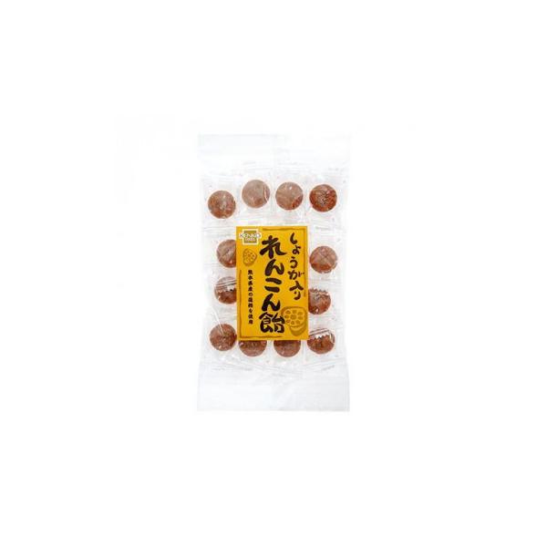 熊本県産のれんこんを使用し、しょうがと胡麻を加えたスッキリした甘さの飴です。昔ながらの製法で丁寧に仕上げました。