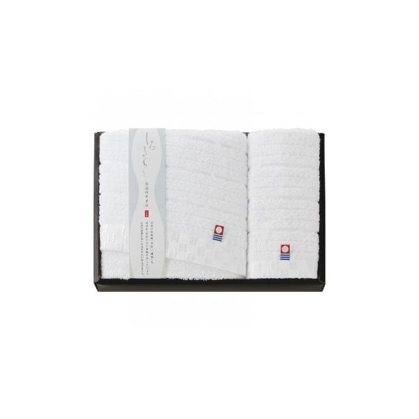 上品な白さの中に光沢糸がきらり。風合いも美しいです。慶弔を問わず幅広い世代の方に贈りやすいタオルです。