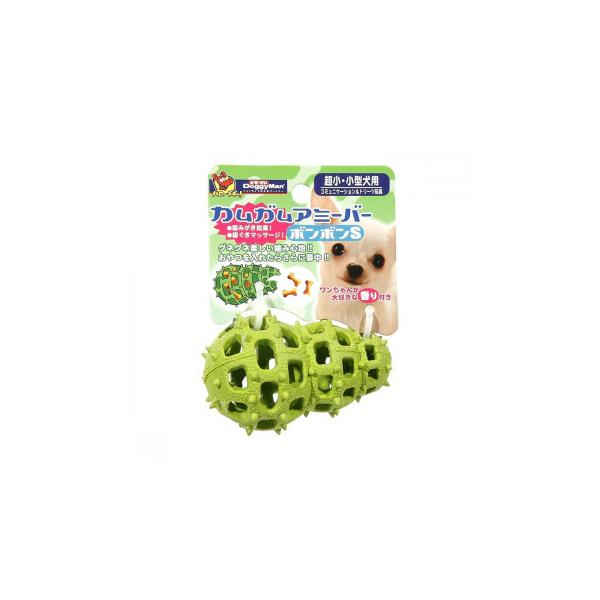 グネグネゆがむ、面白い噛みごたえを楽しめます。ボールが苦手な愛犬でもくわえやすいアイテムです。アミ目のすき間からおやつを入れれば、トリーツ玩具としても楽しむことができます。ボールを3つ、重ねたようなユニークな形状。端を噛もうか、真ん中を噛も...